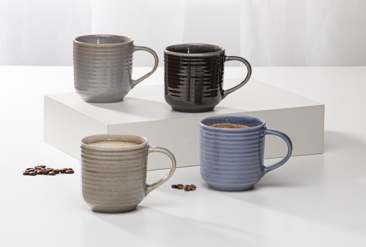 Melange Charcoal 4pk Mug – Ladelle