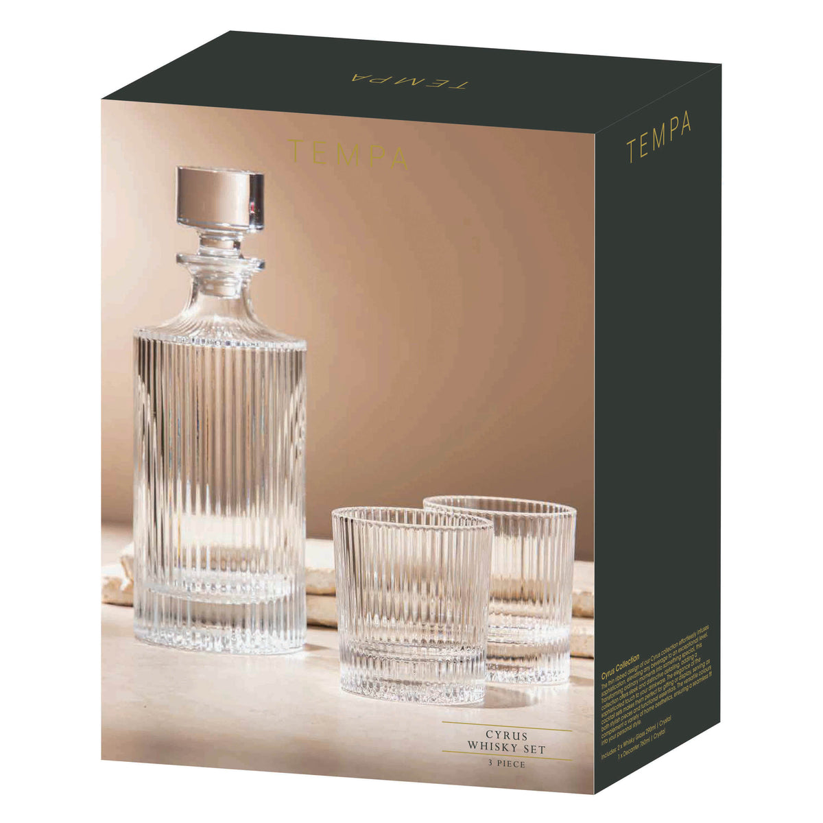 Cyrus Clear 3pc Whisky Set – Ladelle