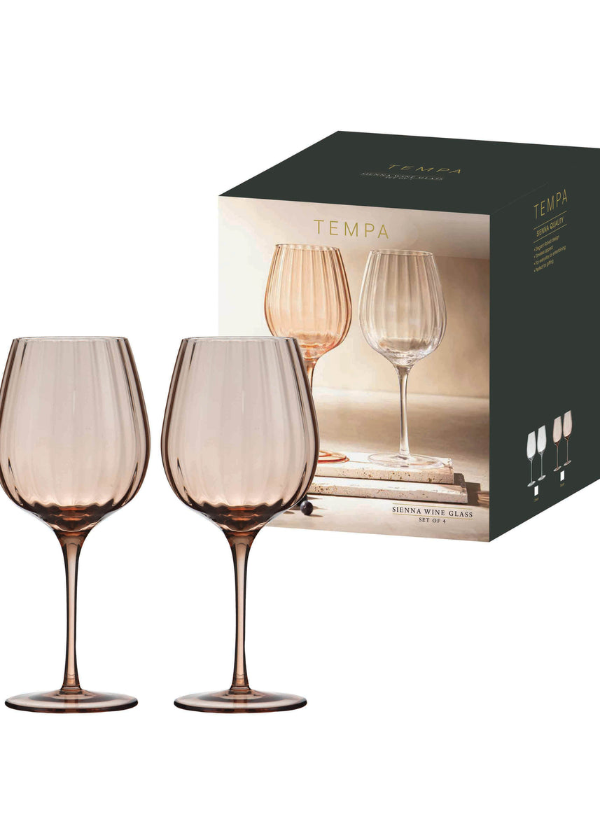 Sienna Blush 4pk Wine Glass – Ladelle